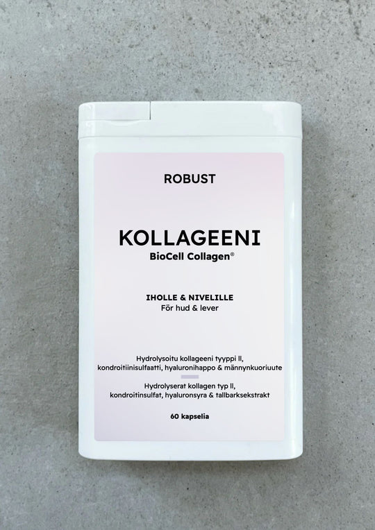 BioCell Kollageeni® + Hyaluronihappo 60 kaps. – ROBUST NORDIC